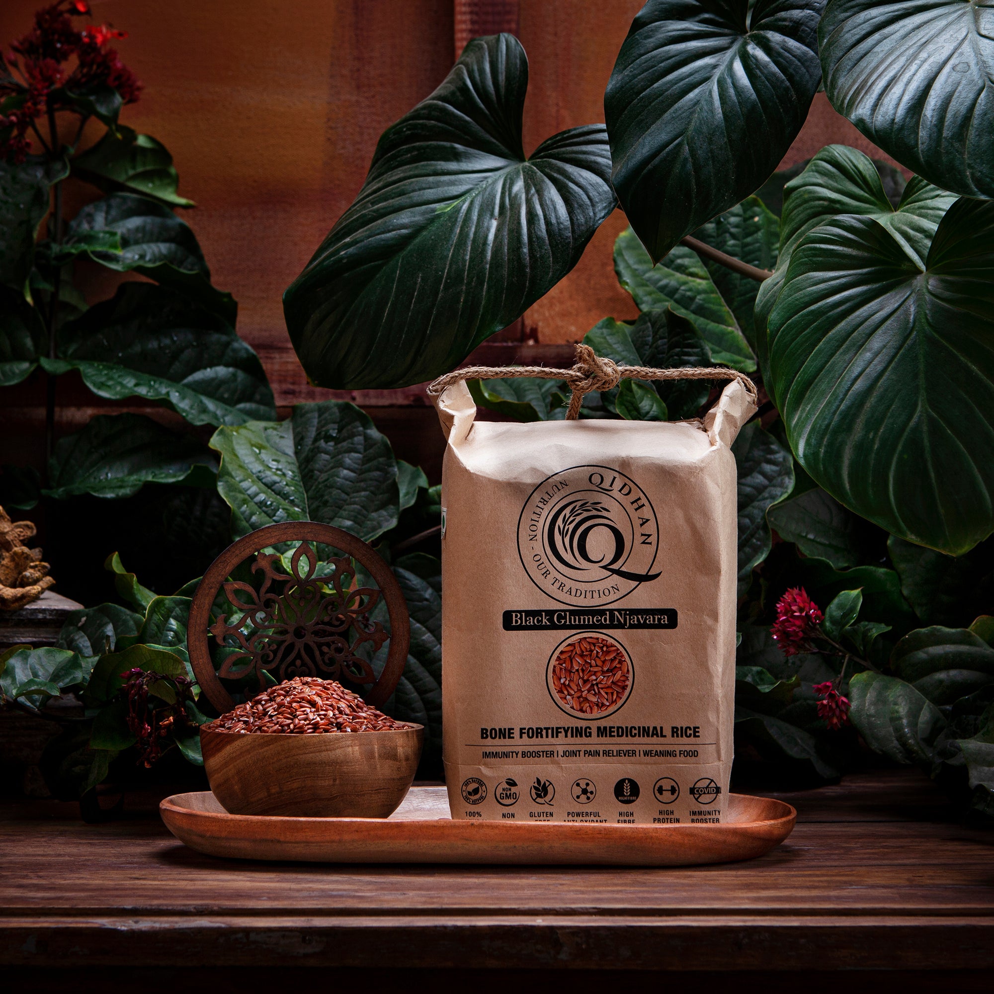 Black Glumed Navara Red Rice | Medicinal rice varieties in India