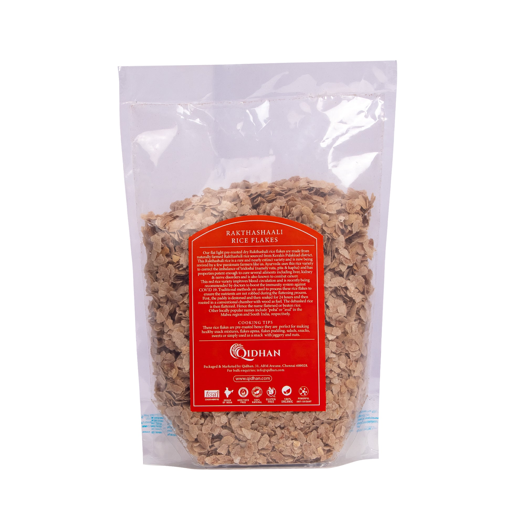Roasted Rakthashali Rice Flakes | Rice flakes organic